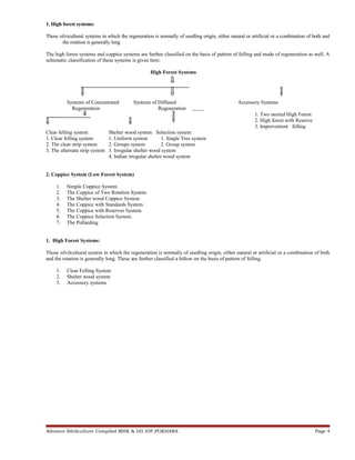 Advance silvilculture iof | DOC