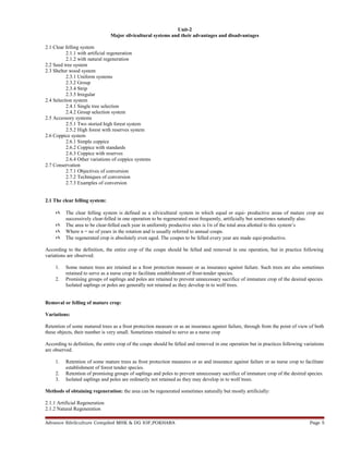 Advance silvilculture iof | DOC