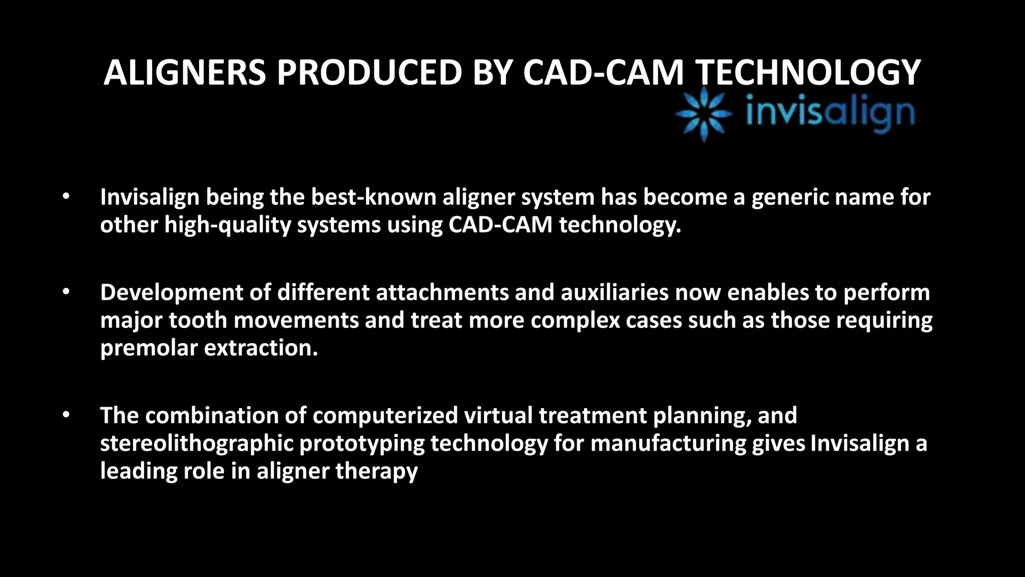 ADVANCES IN ALIGNER TREATMENT | PPTX