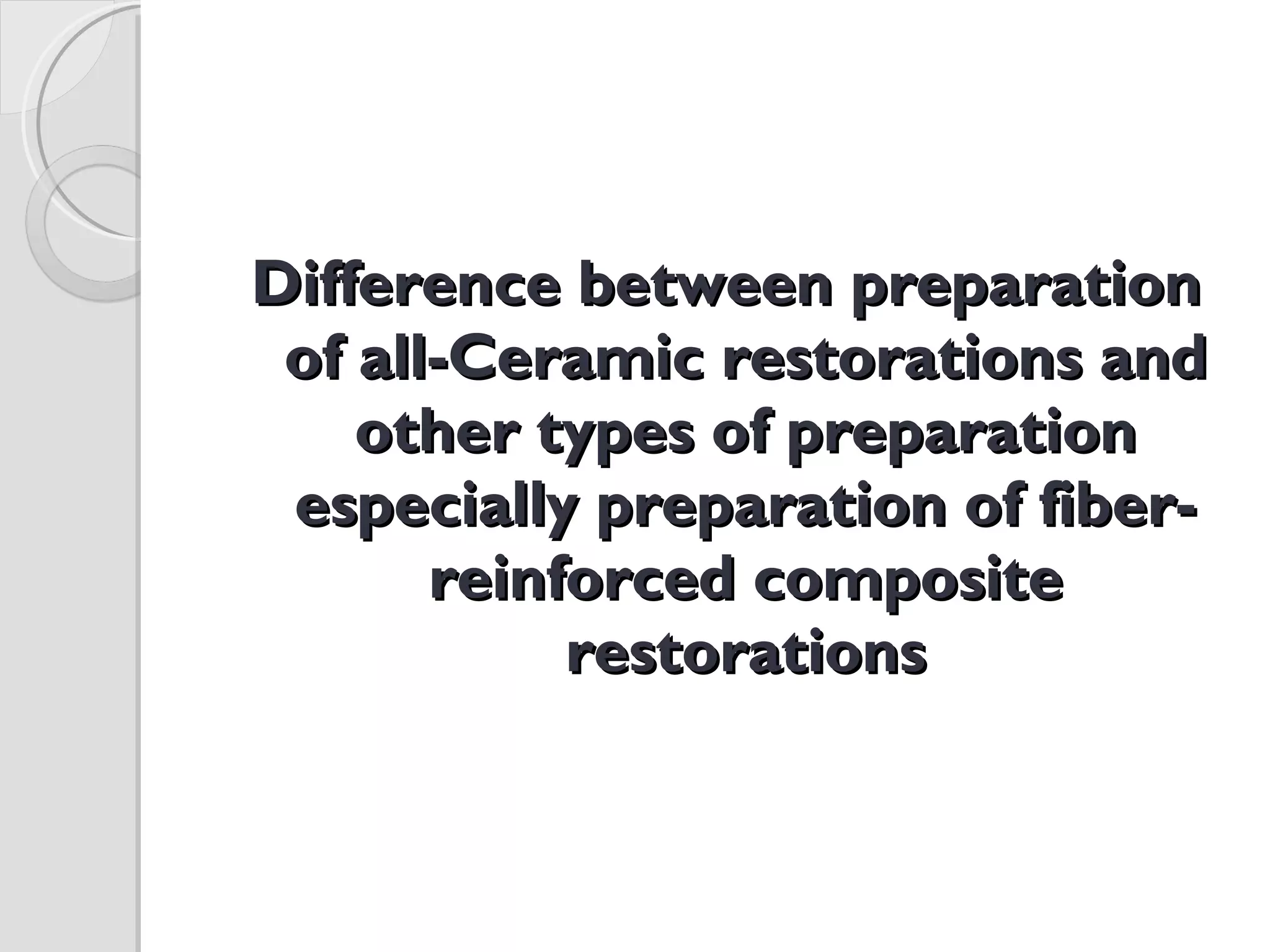Advances in all ceramic restorations | PPT | Dental Health | Diseases ...