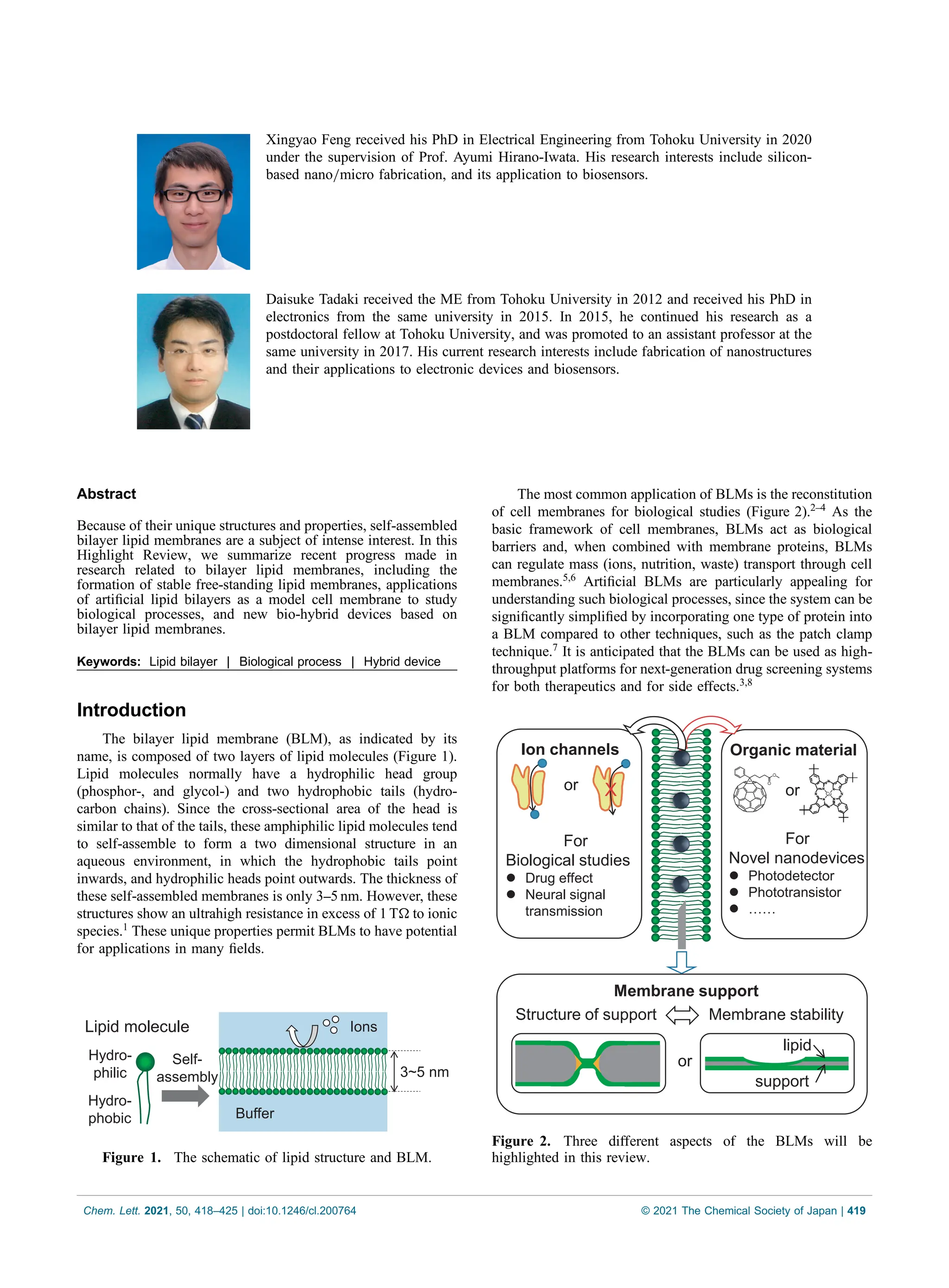Advances in Artificial Bilayer Lipid Membranes.pdf