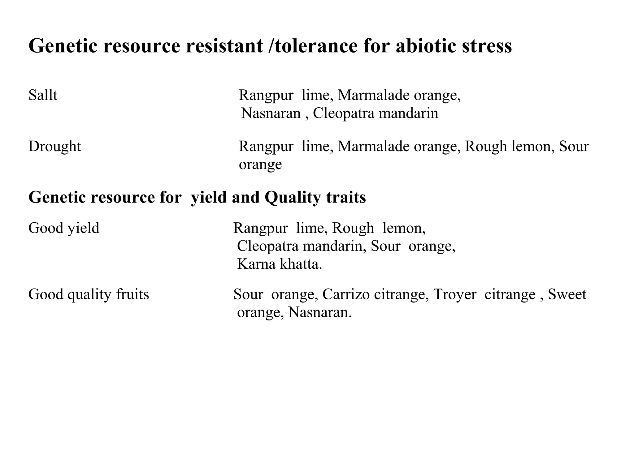 Advances in breeding of citrus | PPT