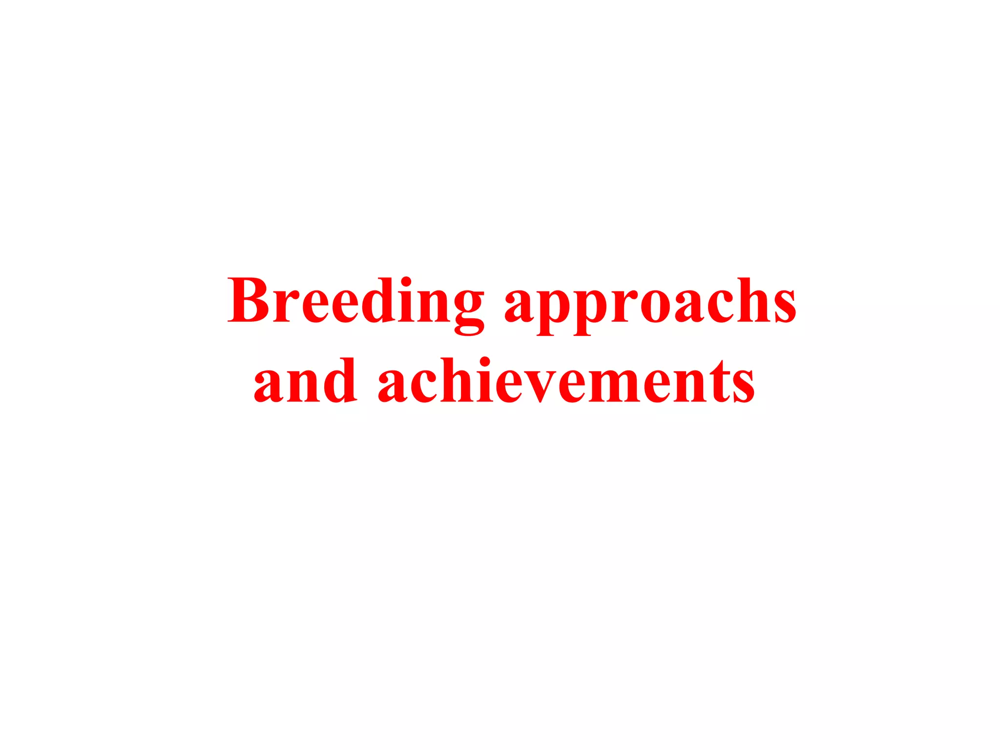 Advances in breeding of citrus | PPT