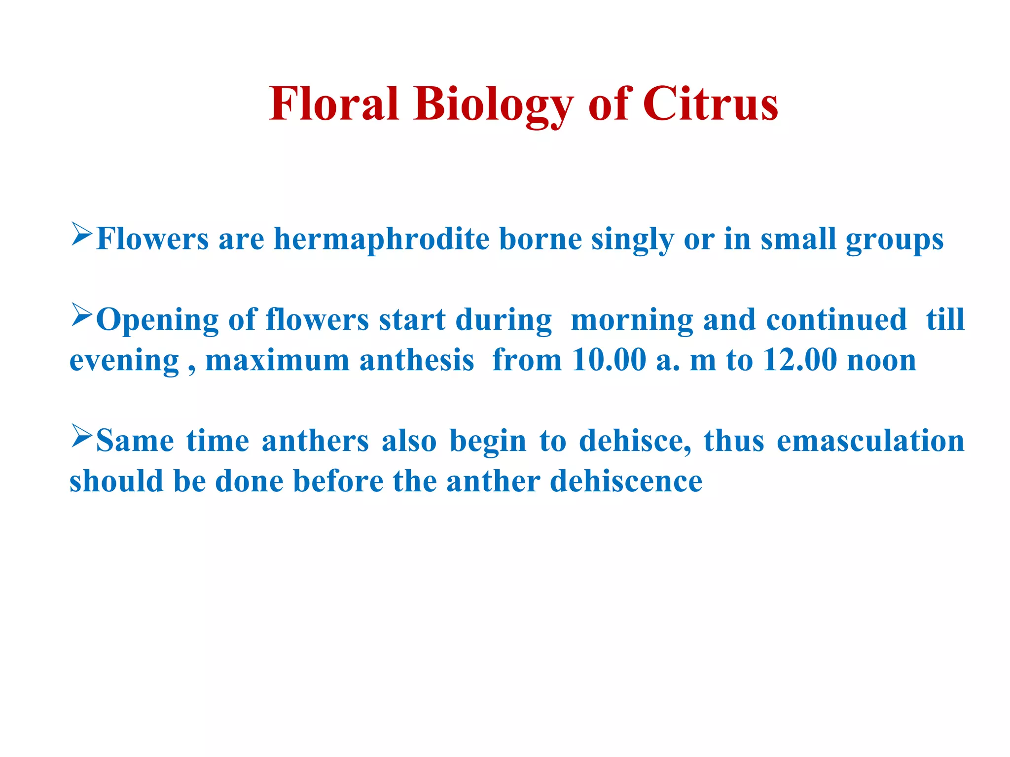 Advances in breeding of citrus | PPT