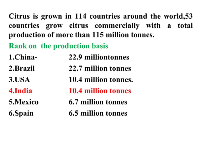 Advances in breeding of citrus | PPT