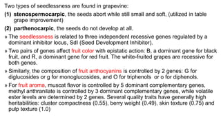 Advances in breeding of grapes | PPTX