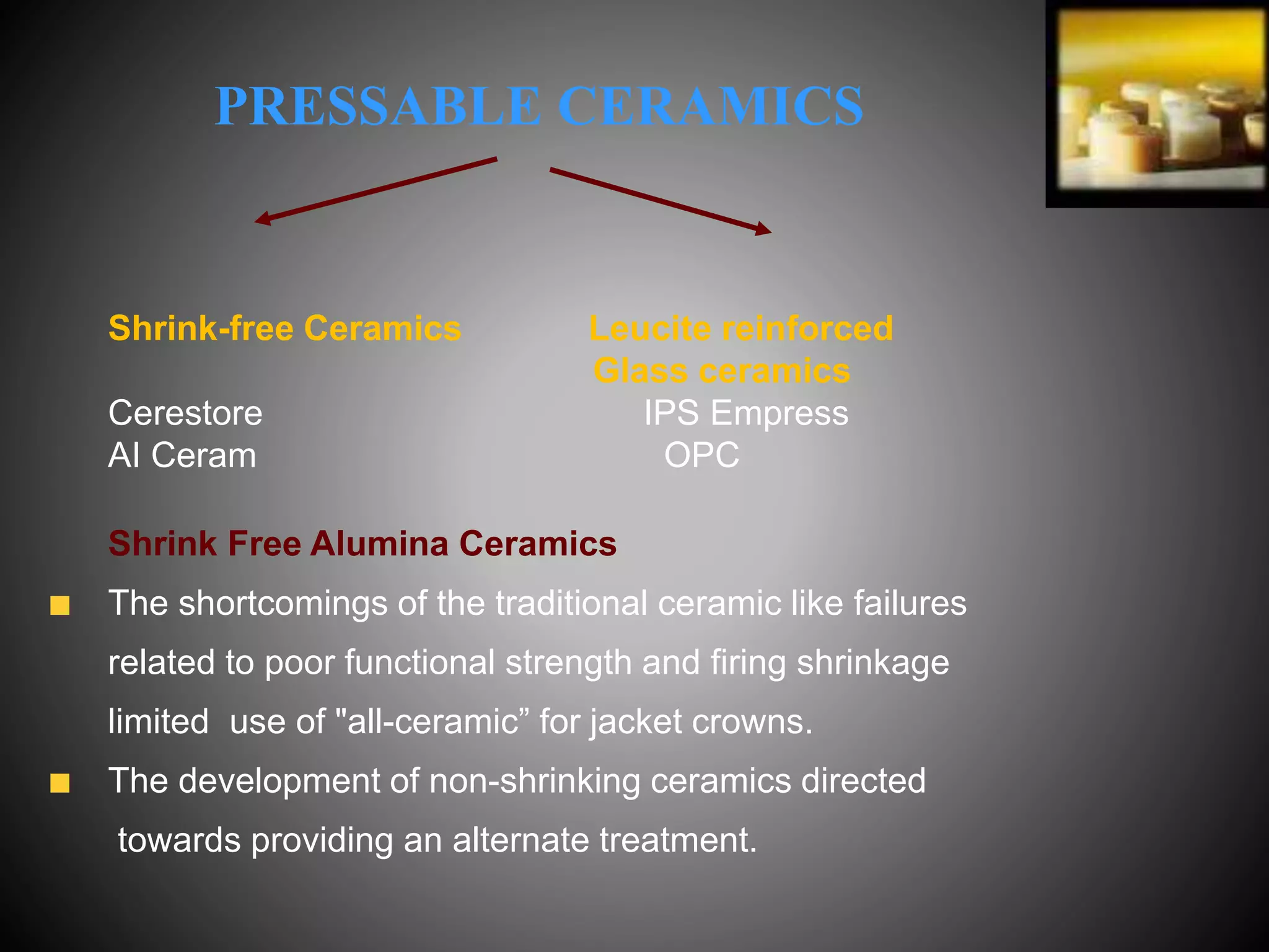 Recent Advances in Dental Ceramics | PPTX