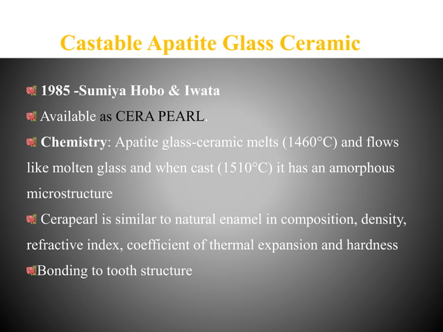Recent Advances in Dental Ceramics | PPTX