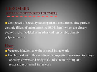 Recent Advances in Dental Ceramics | PPTX