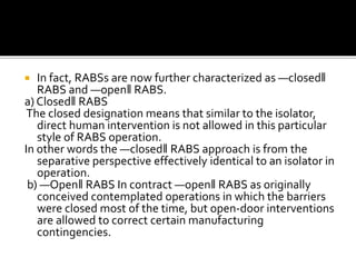 Advances in clean room technology | PPT