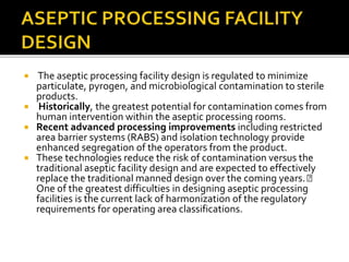 Advances in clean room technology | PPTX