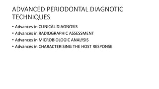 Advances in clinical diagnosis | PPTX