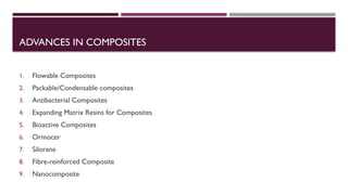 advances in composite.pptx definition characterstics | PPTX