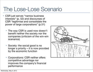 Corporate Social Responsibility: The Good, the Bad and the Ugly | PDF ...