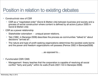 Corporate Social Responsibility: The Good, the Bad and the Ugly | PDF ...