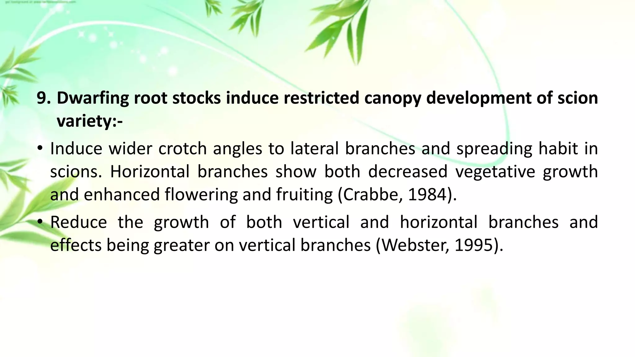 Advances in dwarfism of fruit plants | PPTX