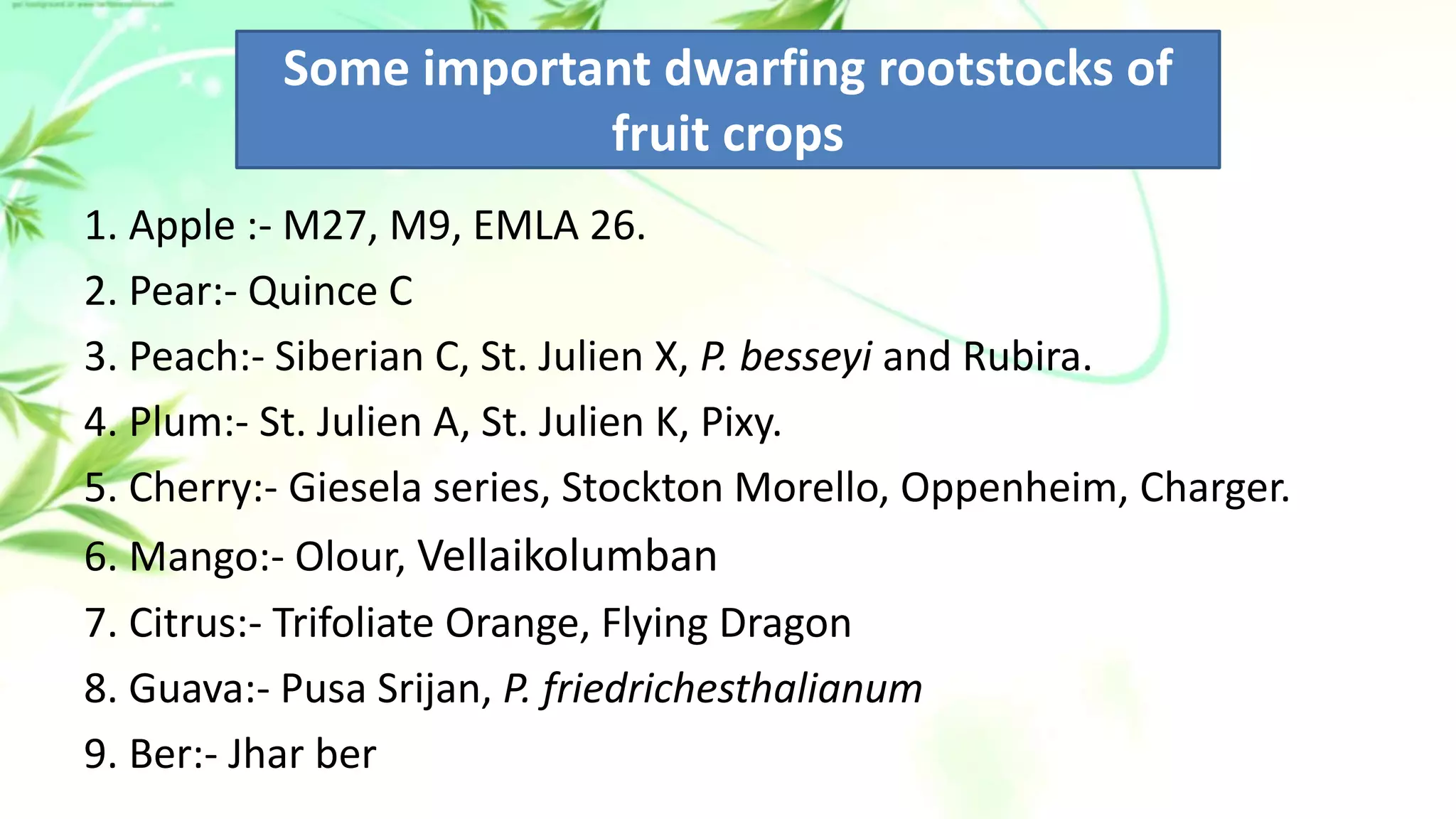 Advances in dwarfism of fruit plants | PPTX