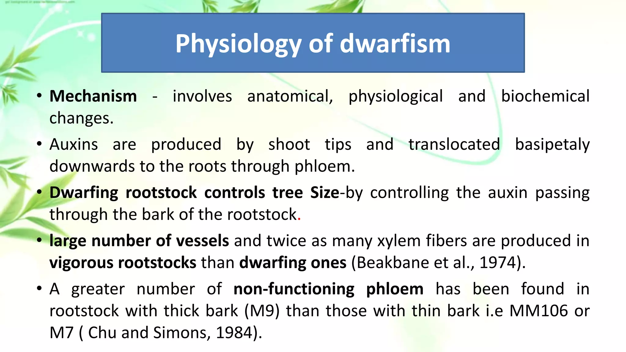 Advances in dwarfism of fruit plants | PPTX