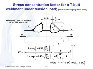 Advances in fatigue and fracture mechanics by grzegorz (greg) glinka | PDF