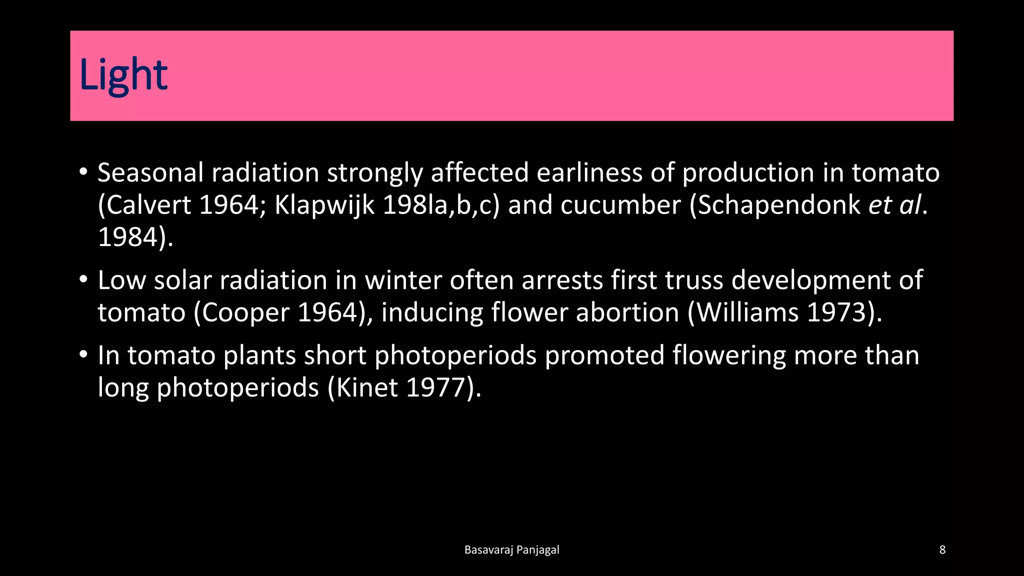 Advances in flower regulation and fruiting management of vegetables in ...