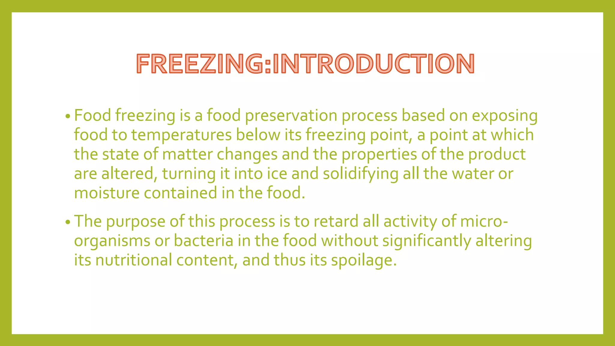 Advances in food processing and preservation by low temperature ...