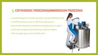 Advances in food processing and preservation by low temperature ...