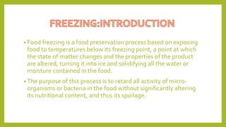 Advances in food processing and preservation by low temperature ...