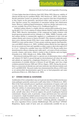 Advances In Fresh-Cut Fruits And Vegetables Processing | PDF