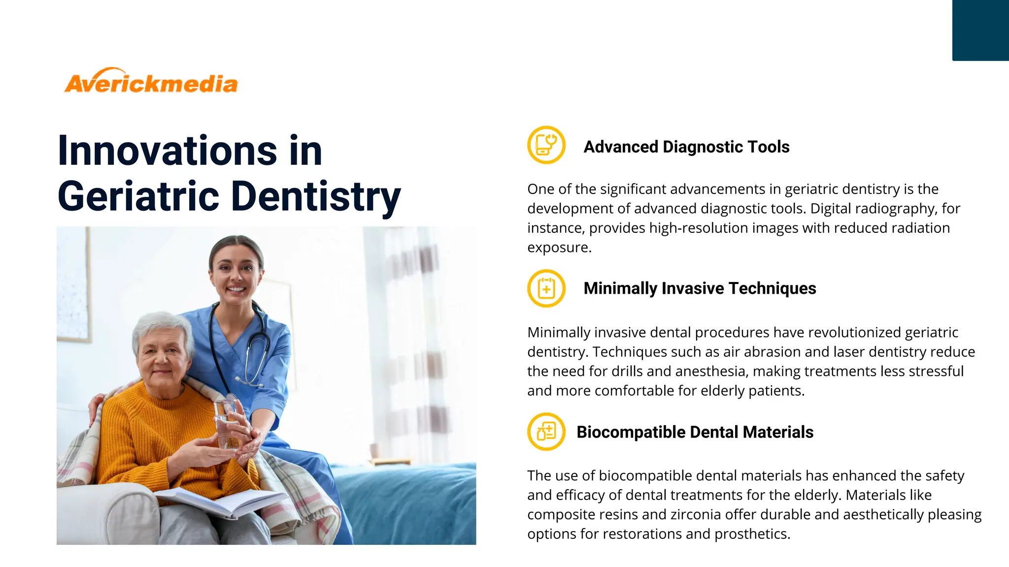 Advances in Geriatric Dentistry: Innovations in Oral Care | PDF