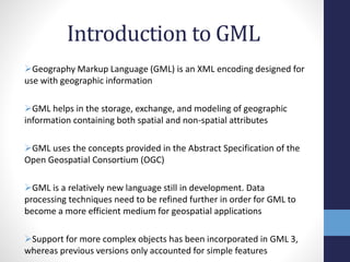 Advances in gml for geospatial applications slide | PPT