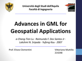 Advances in gml for geospatial applications slide | PPT