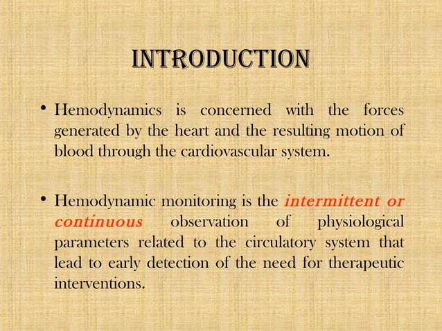 Advances in haemodynamic monitoring | PPT