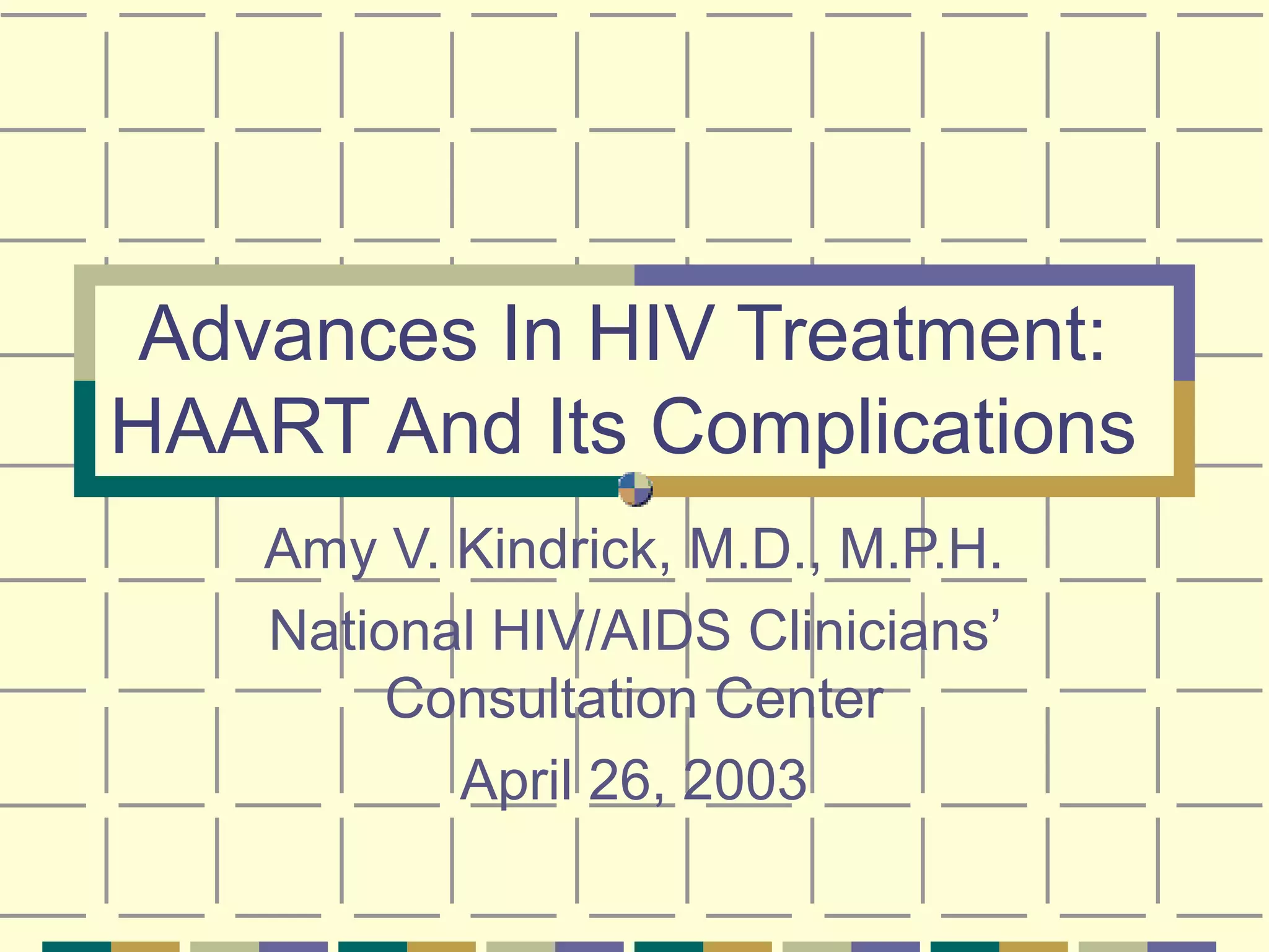 Advances in hiv treatment | PPT