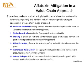 Advances in integrated management of aflatoxins in africa | PDF