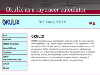 Advances in iol calculation | PPTX