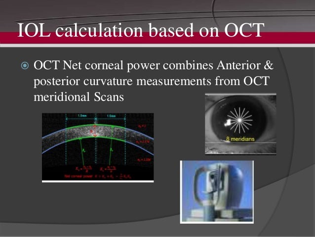 Advances in iol calculation