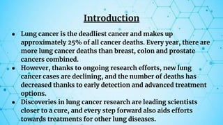 Advances in lung cancer research | PPT