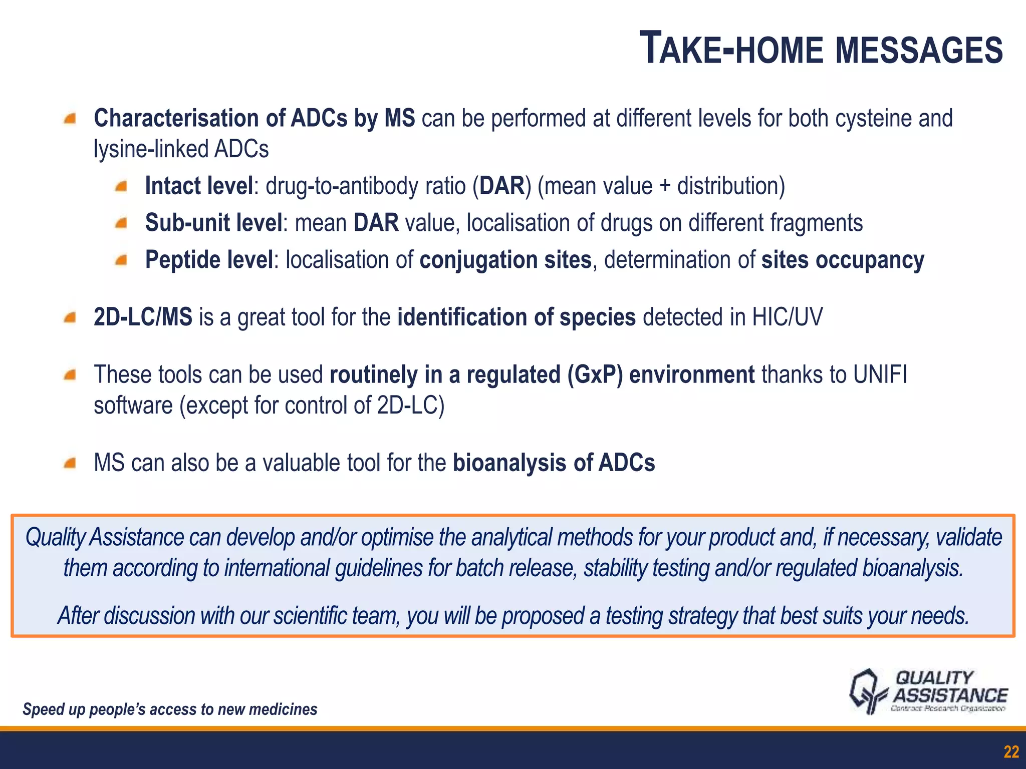 Advances in Mass Spectrometry for the Characterisation and Bioanalysis ...