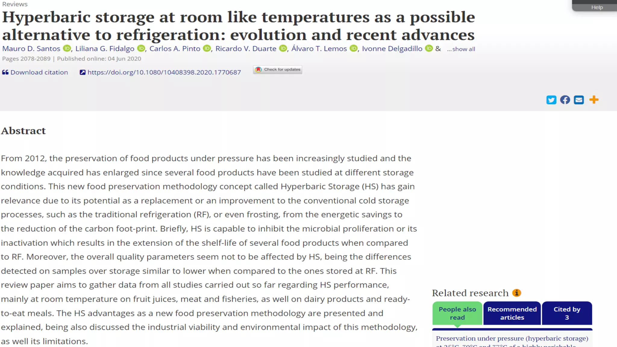 Advances in processing and preservation of food in refrigeration.pptx ...