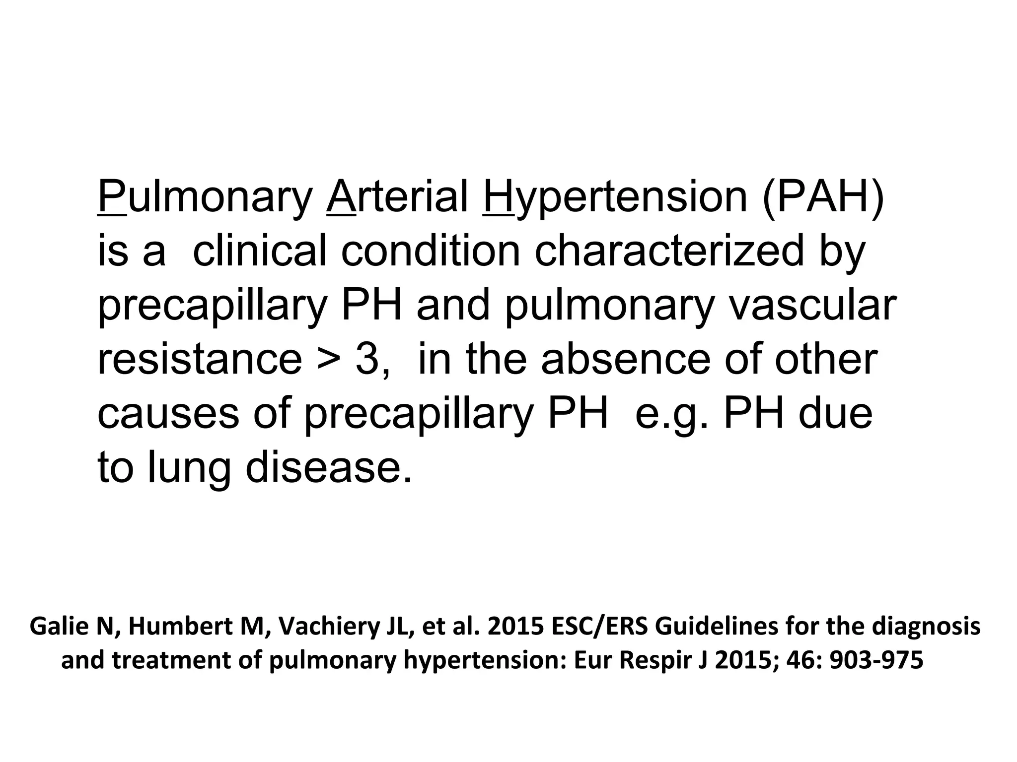 Advances In Pulmonary Hypertension | PPT