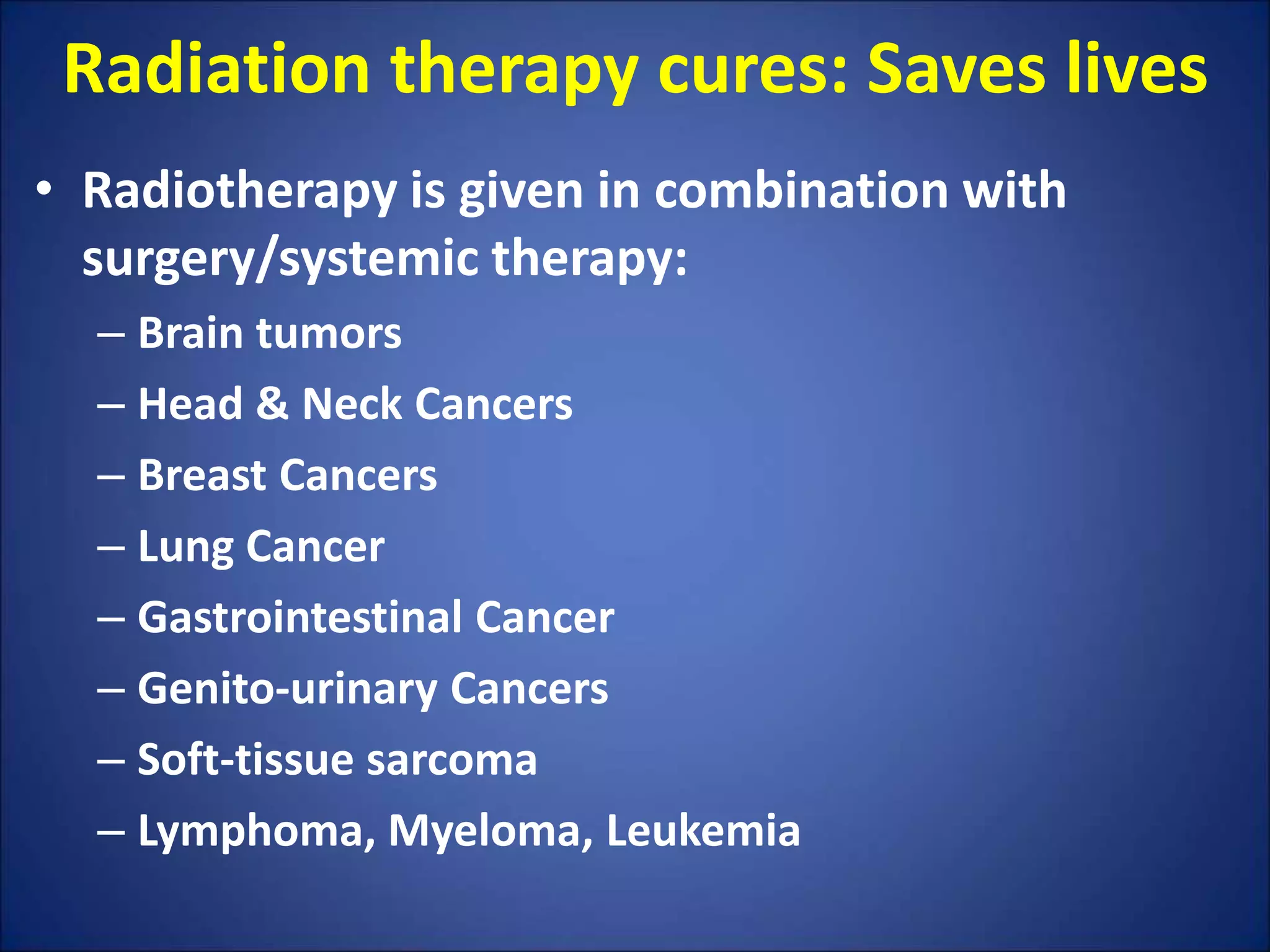 Advances in radiation oncology:Cancer care | PPTX