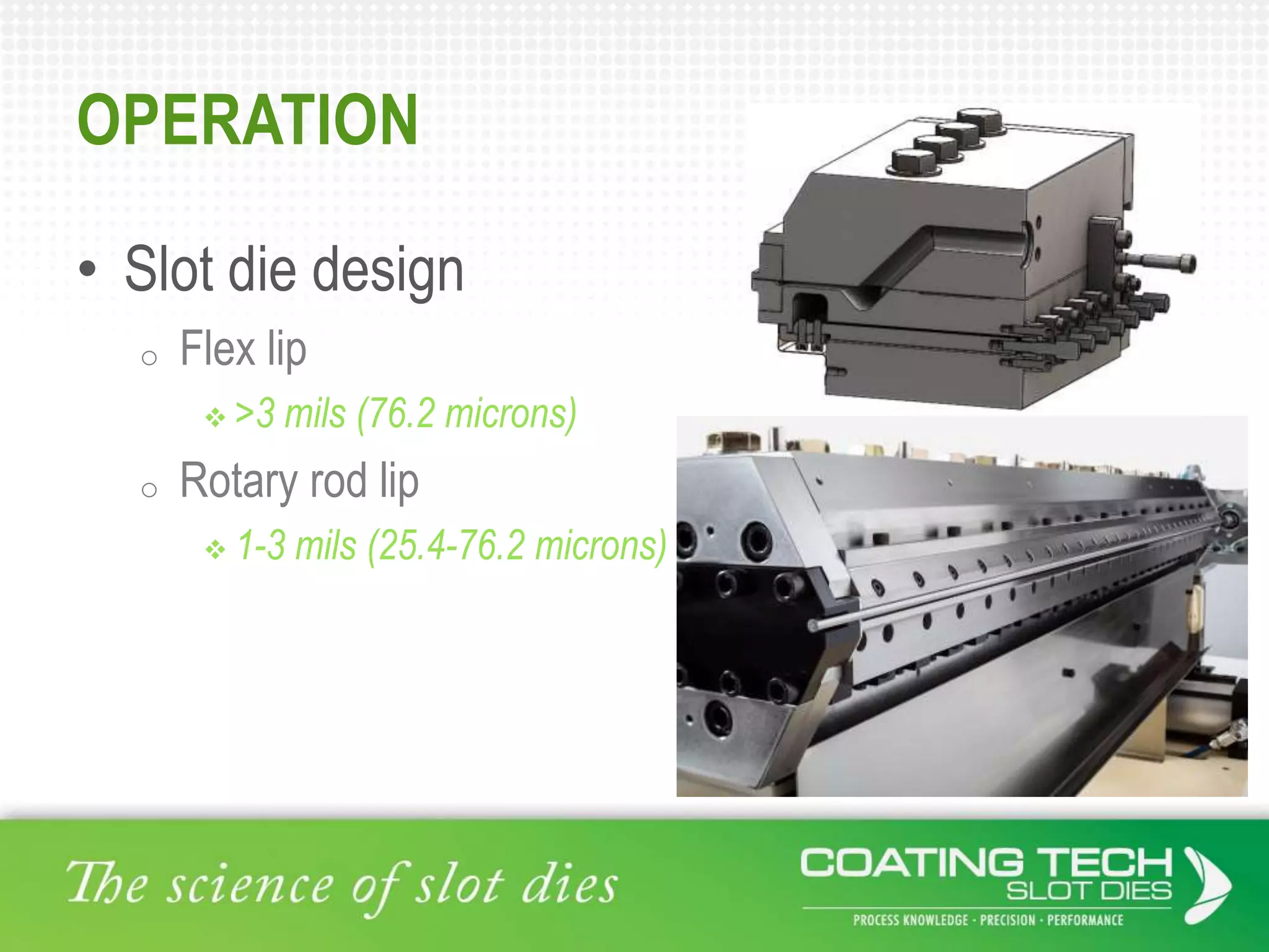 Advances in slot die coating technology for hot melt adhesives | PPTX