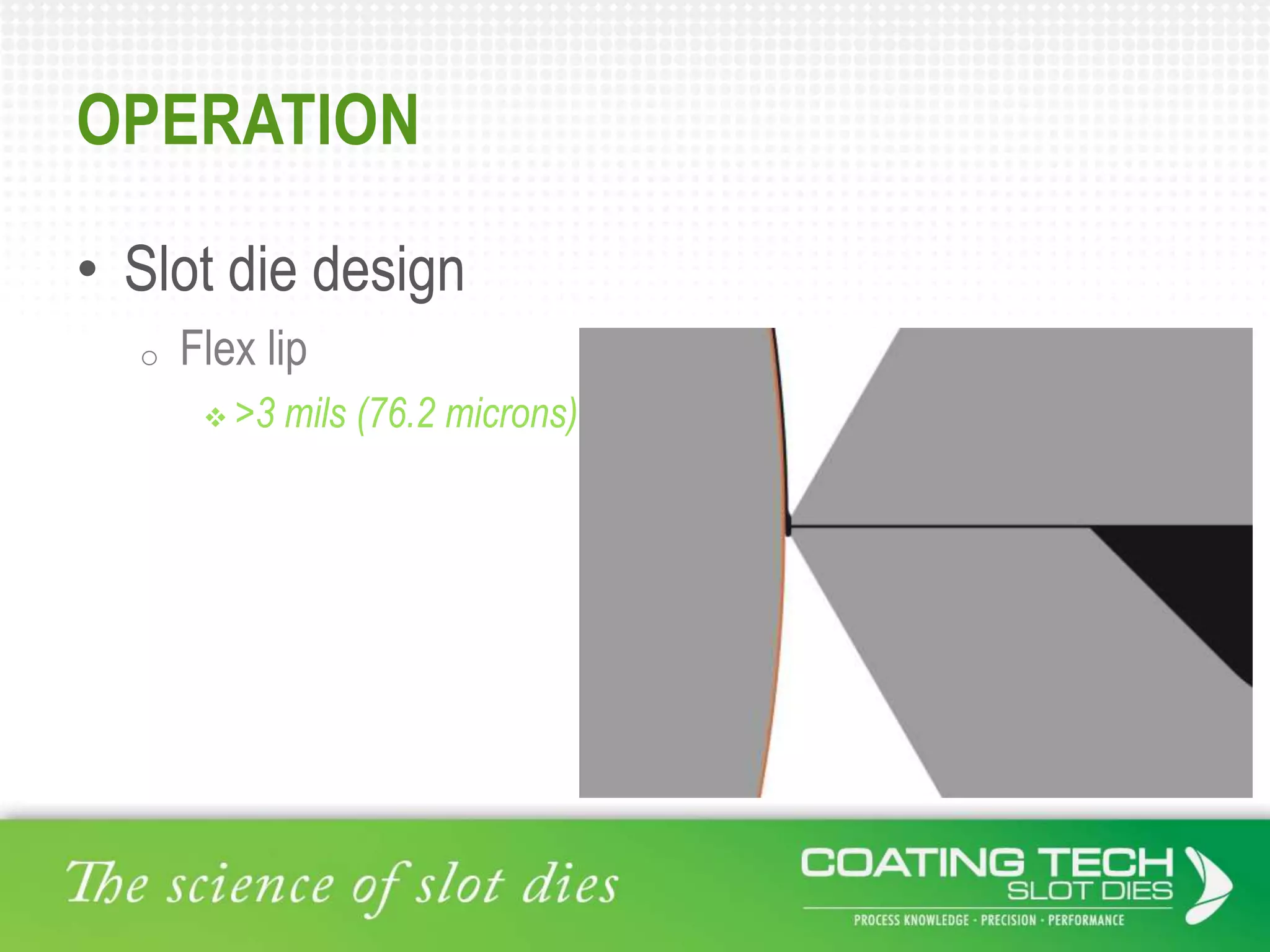 Advances in slot die coating technology for hot melt adhesives | PPTX