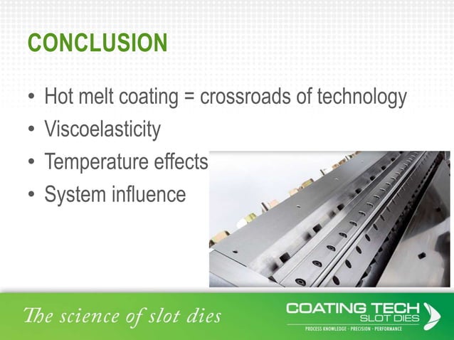 Advances in slot die coating technology for hot melt adhesives | PPTX