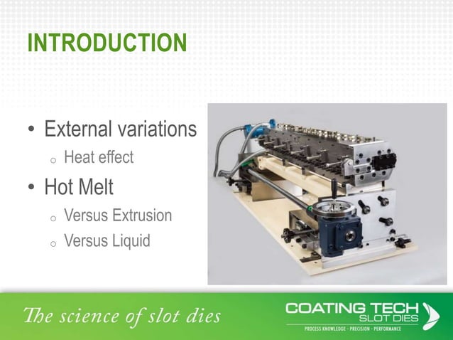 Advances in slot die coating technology for hot melt adhesives | PPTX