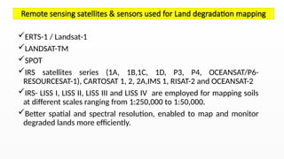ADVANCES IN SOIL CONSERVATION AND WATERSHED MANAGEMENT USING REMOTE ...