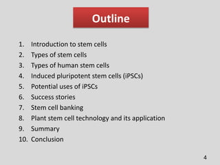Advances in stem cell technology | PPTX
