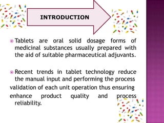 Advances in tableitng technology | PPTX