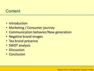 Tea Marketing: Looking Towards digital Strategies | PDF