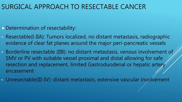 Advances in the management of pancreatic cancer | PPTX